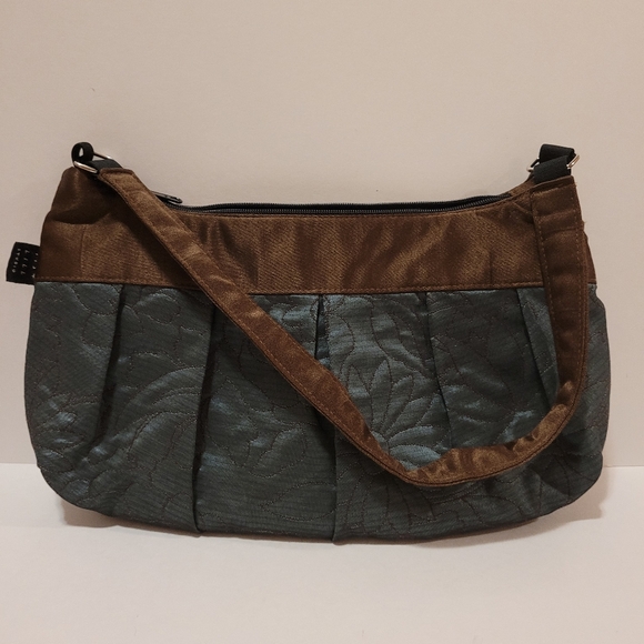 Lisa Lill Studio | Bags | Lisa Lill Studio Hobo Blue And Brown Handbag ...